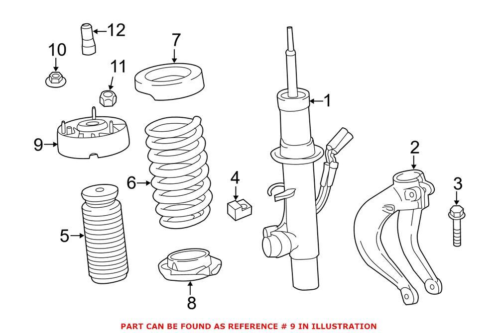 Genuine OEM Suspension Strut Bearing Front for BMW 31306851880 | eBay