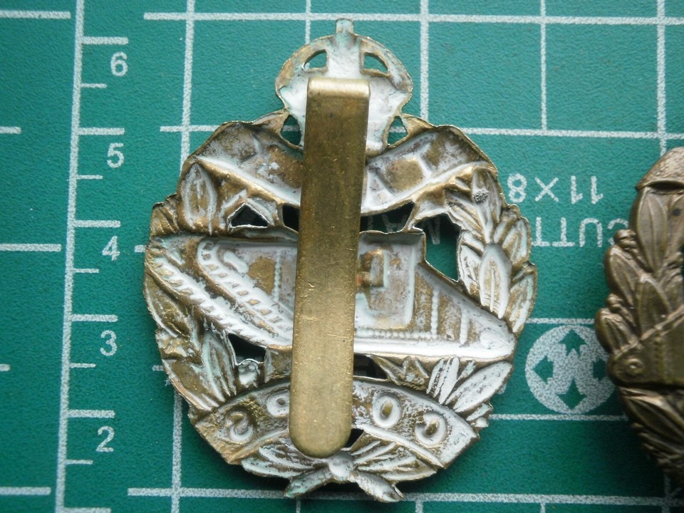 WW1 ORIGINAL ROYAL TANK CORPS BADGE + A COPY BADGE | eBay