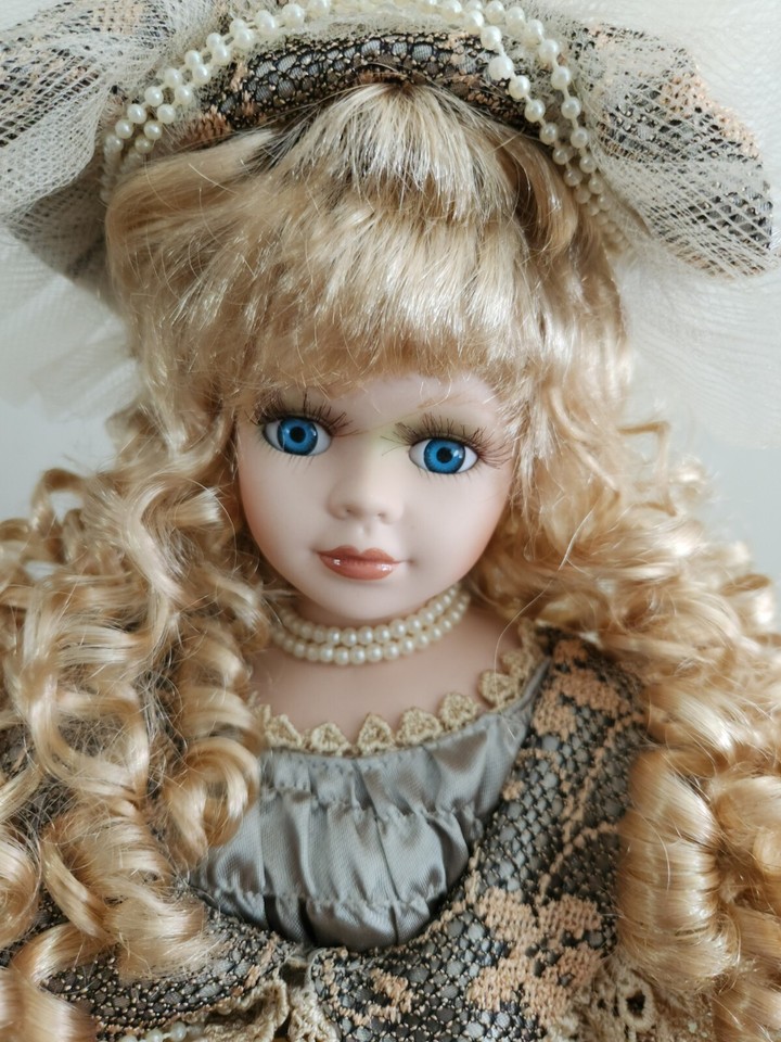 Goldenvale Porcelain Doll With Stand Mint Condition - Claire | eBay