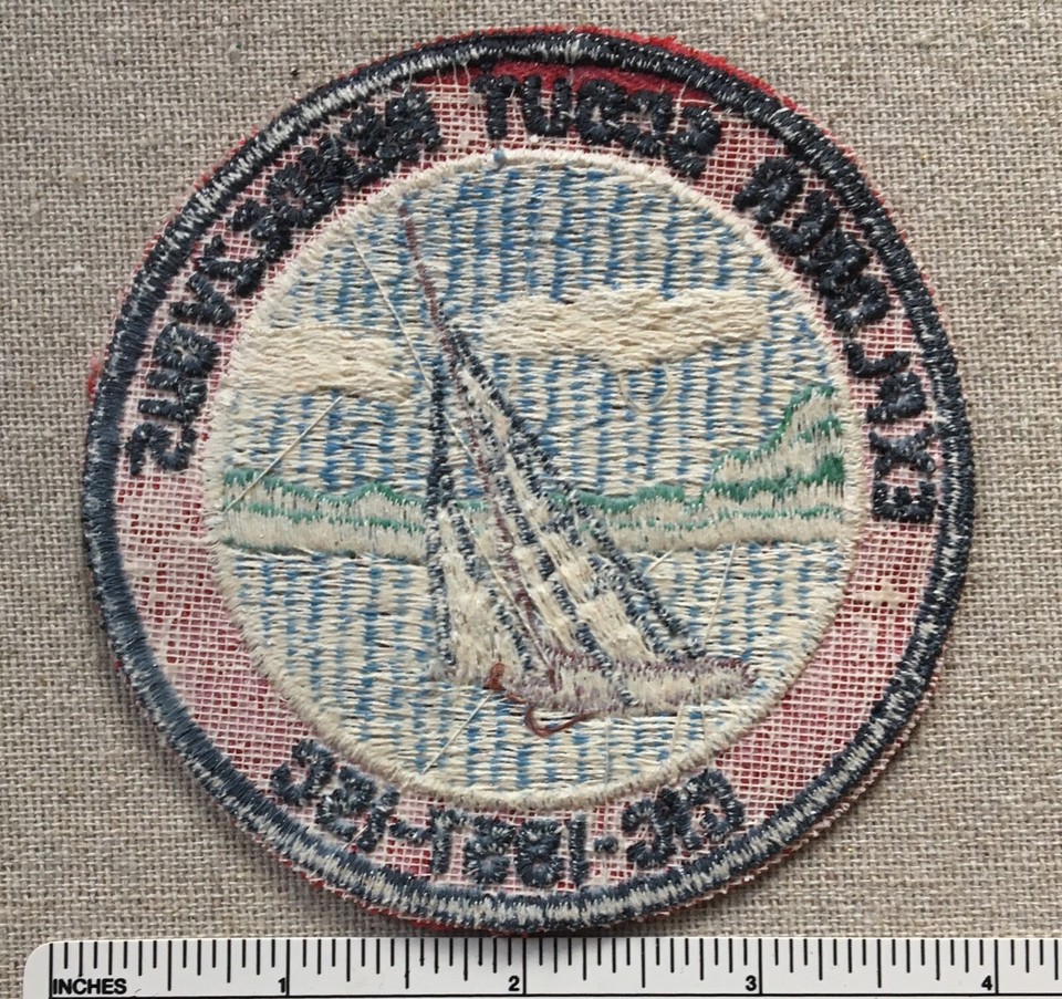 Vintage 1957 EXPLORER SCOUT RENDEZVOUS Boy Scout PATCH CIC ISC Indiana ...