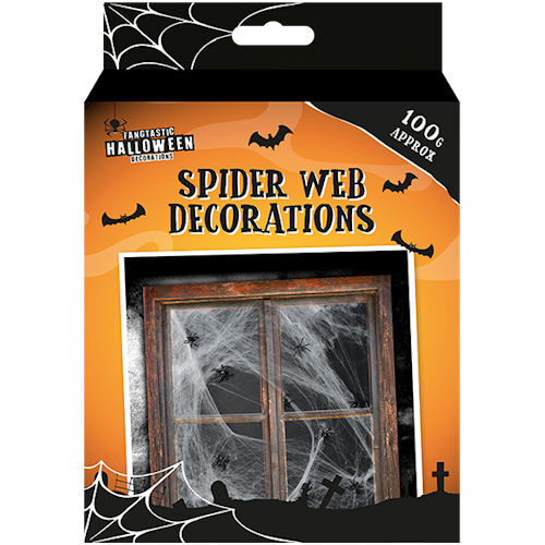 Halloween Spider Web Decorations - 100g Spooky Effect Decoration ...