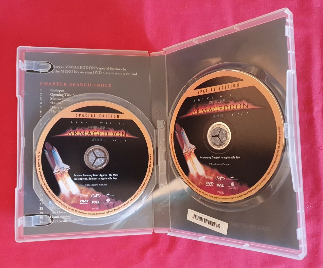 Armageddon DVD (1998) - 2 Disc Edition (Director's Cut) - Bruce Willis ...