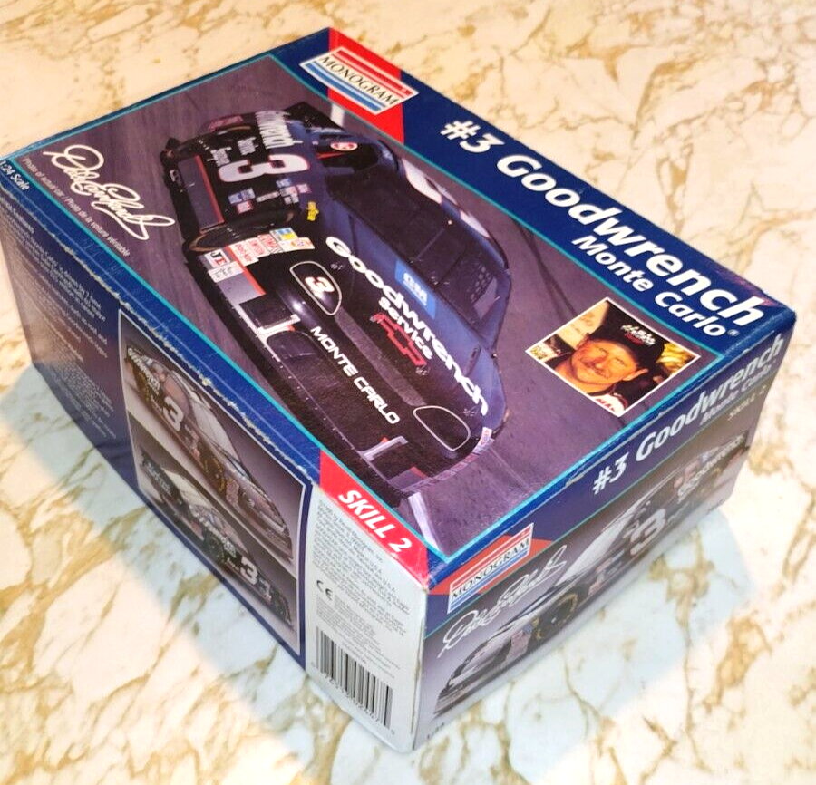 3 Vtg Nascar Monte Carlo Model Kits Complete, Waltrip Earnhardt ...