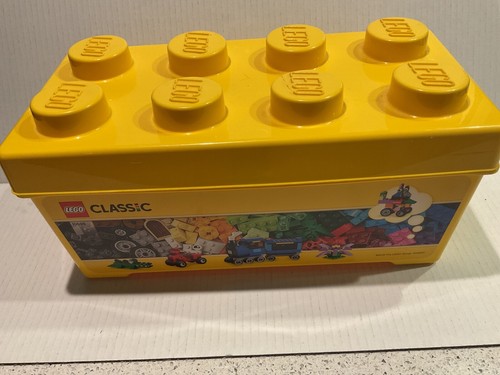 LEGO Storage Brick Container Yellow 8 Stud Hard Plastic LEGOS Storage ...