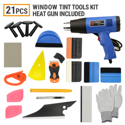 Window Tint 21 PCS Wrapping Vinyl Tools Squeegee Scraper Applicator ...