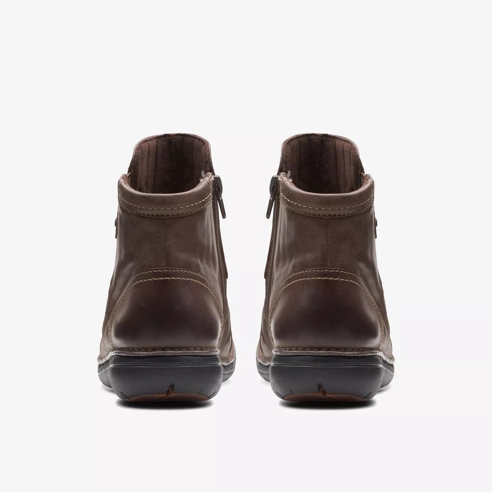 Clarks Ladies Ankle Boots UN LOOP TOP Dark Brown Leather UK 8/42 D ...