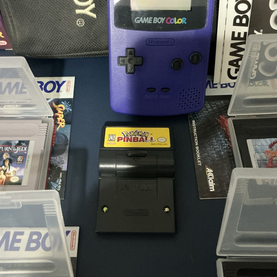 Gameboy Color Purple with 9 Games and Extras - Tested | eBay