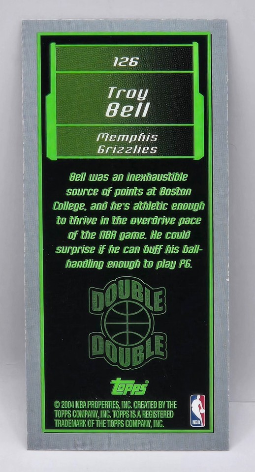 03-04 Topps Rookie Matrix Troy Bell (Mini) RC (Memphis Grizzlies) #126 ...