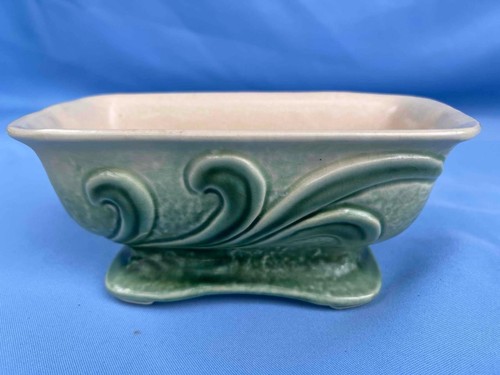 Vintage McCoy Pottery Princess Line Planter Rectangle With Pedestal ...