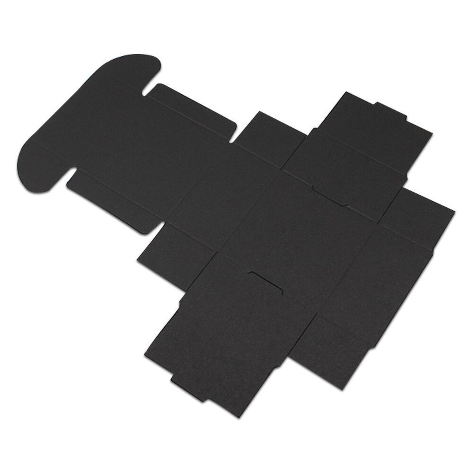 Black Kraft Paper Box For Gift Craft Candy Jewelry Packaging Wedding ...