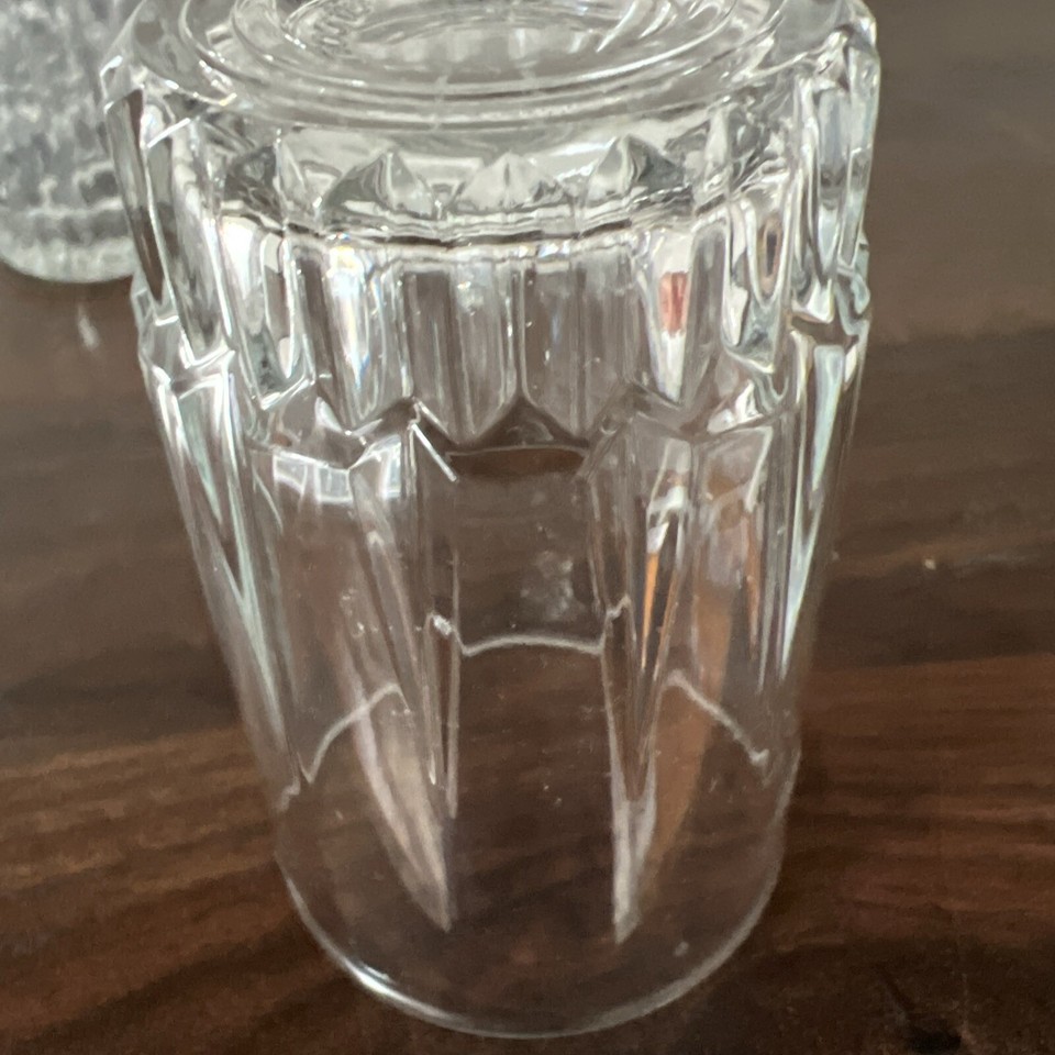 Arcoroc France LANCER Clear Vertical Cut 4 OZ Juice Glass 3-1/2 H Set ...