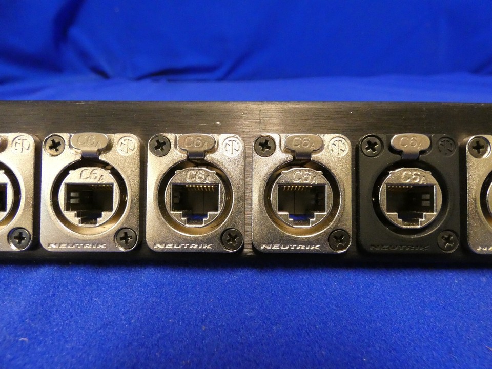 Neutrik 1RU QTY 16 in/out LAN Connector Patch Panel | eBay