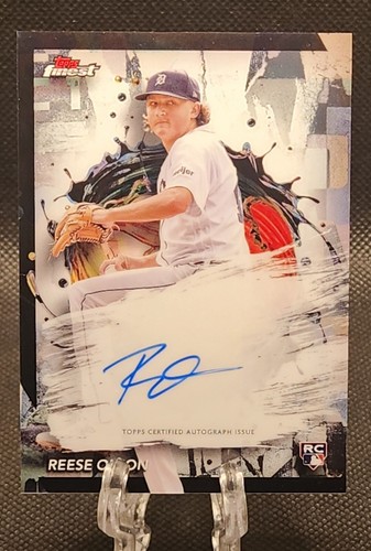 2024 Topps Finest Reese Olson Auto Rookie Card #FA-RO Tigers | eBay