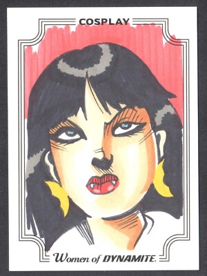 WOMEN OF DYNAMITE COSPLAY (2019) Sketch Card KEN HAESER Vampirella | eBay