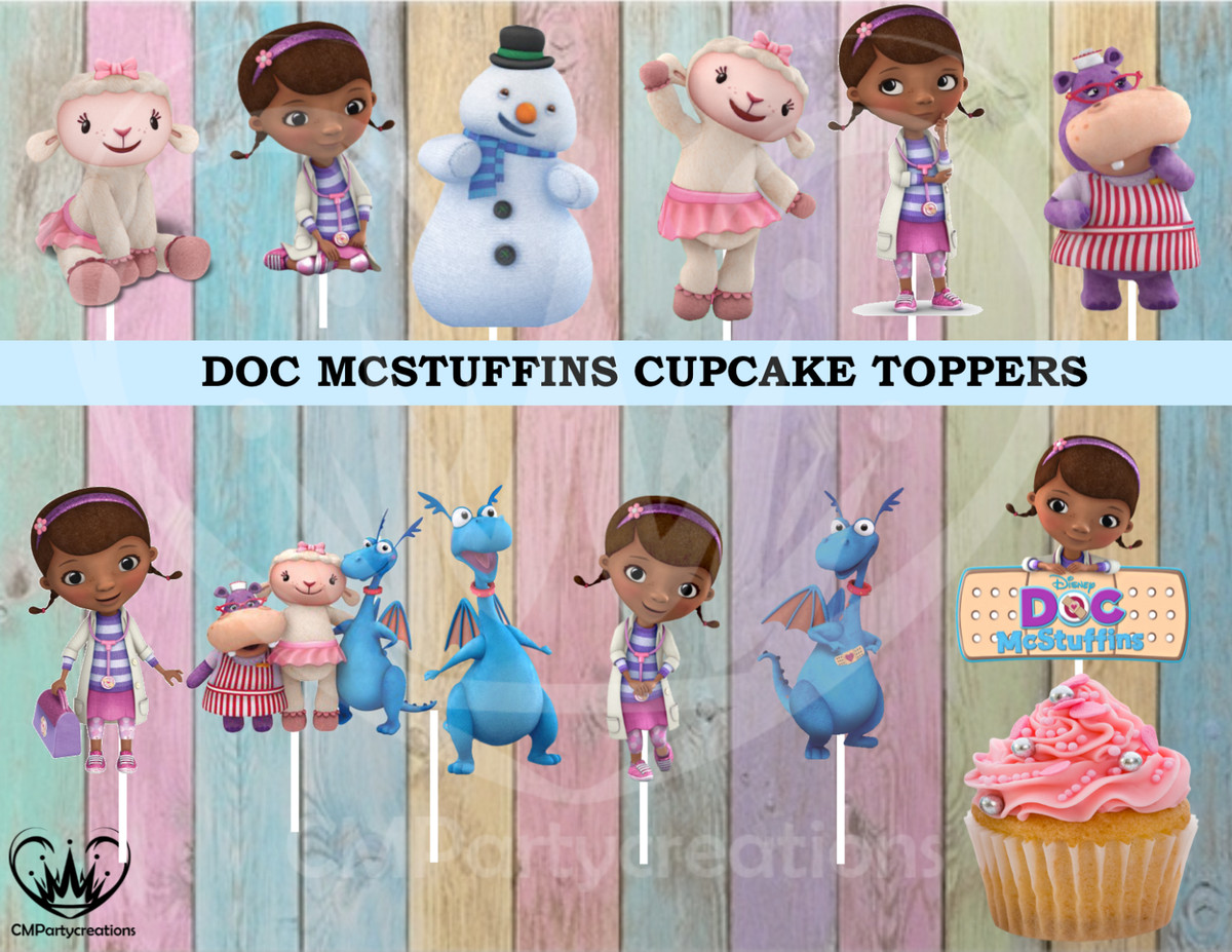 Doc Mcstuffins Cupcake Toppers