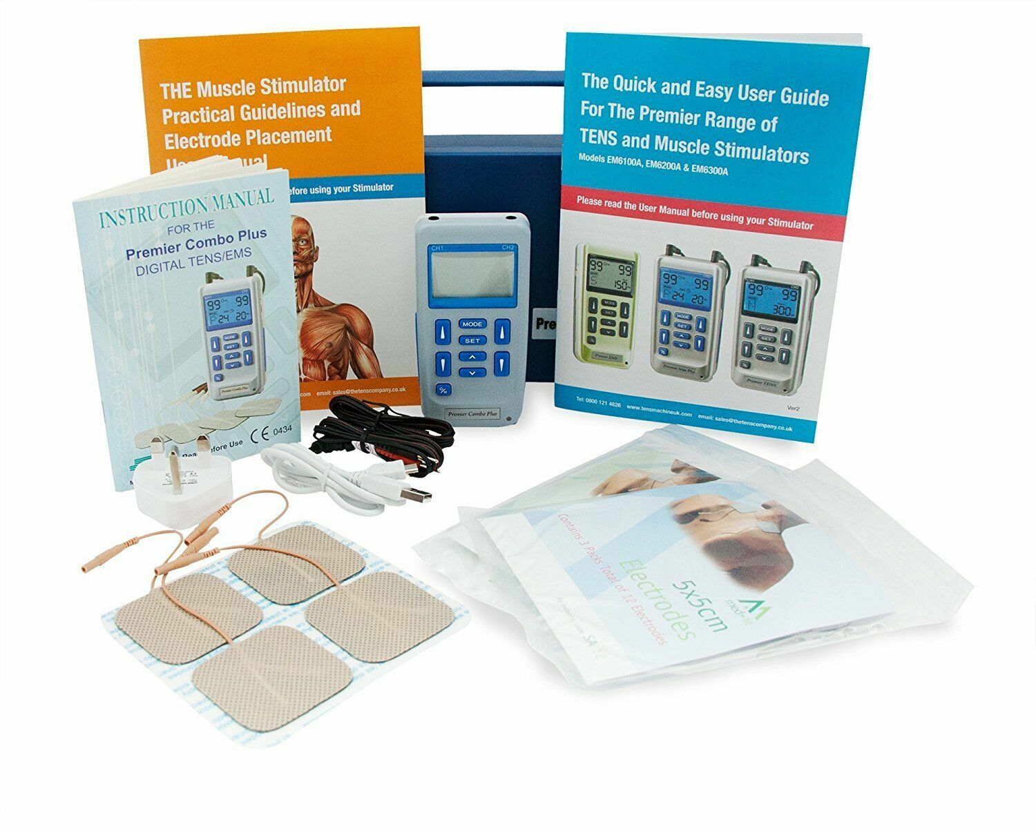 Med-Fit Premier Plus 4-Channel TENS Pain Relief Machine - EM6300A for ...