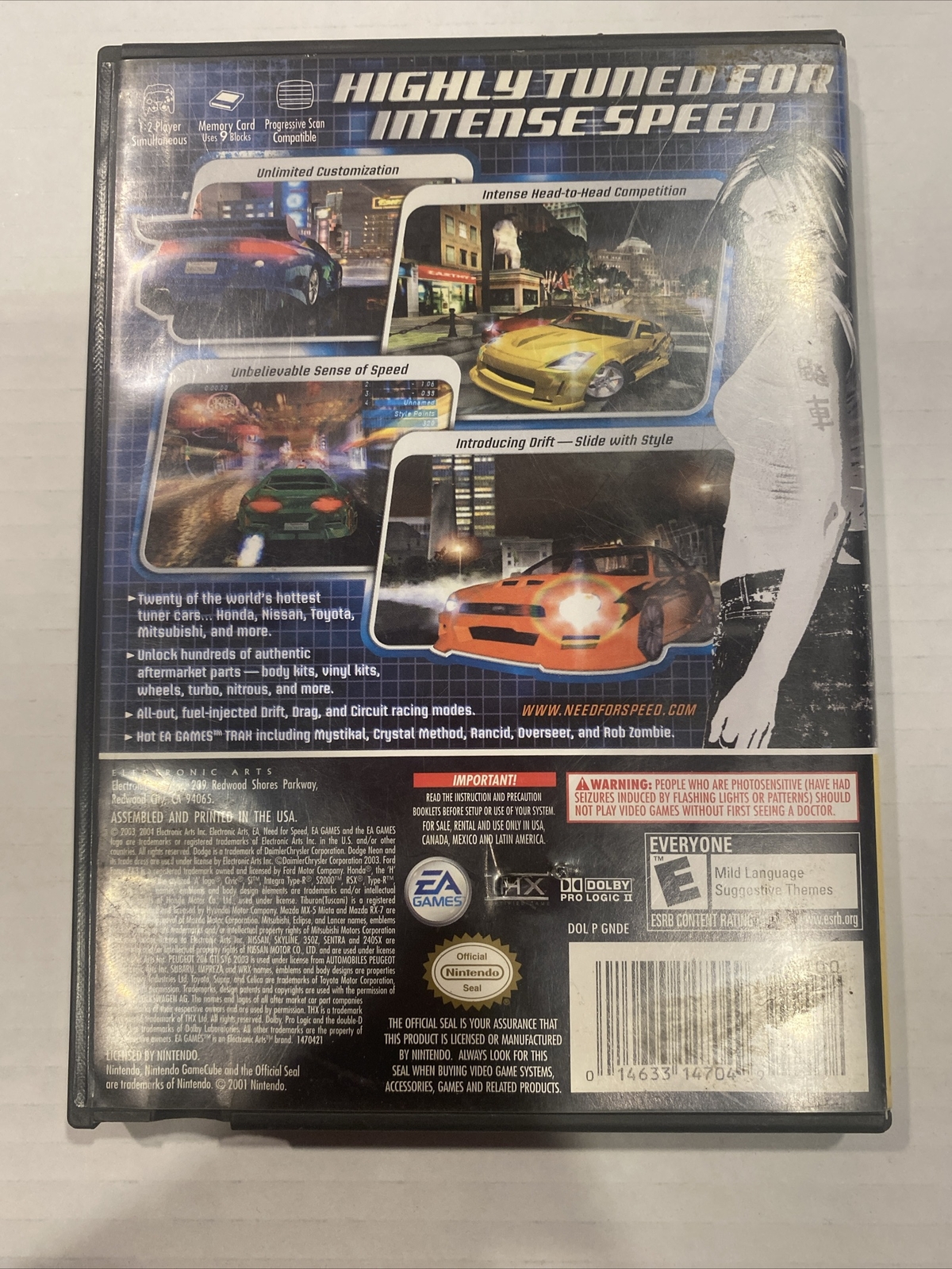 Need for Speed: Underground (Nintendo GameCube, 2003) Complete ...