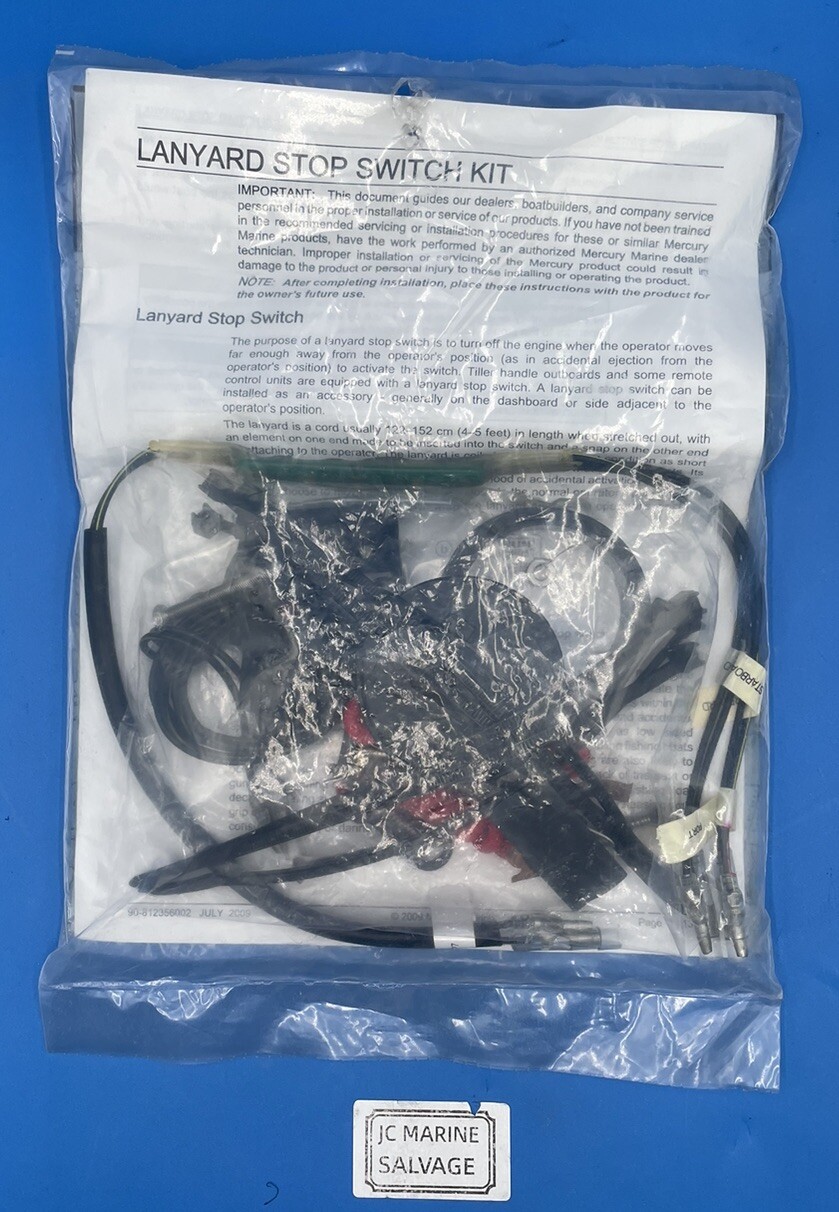 NEW GENUINE OEM Mercury-Mercruiser 87-19674A12 Lanyard Stop Switch Kit ...