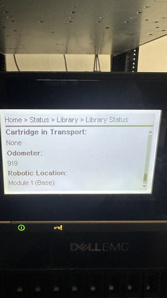 Dell EMC ML3 IBM Tape Library w/ LTO-8 HH FC Drive + Rail Kit 2x PSU ...