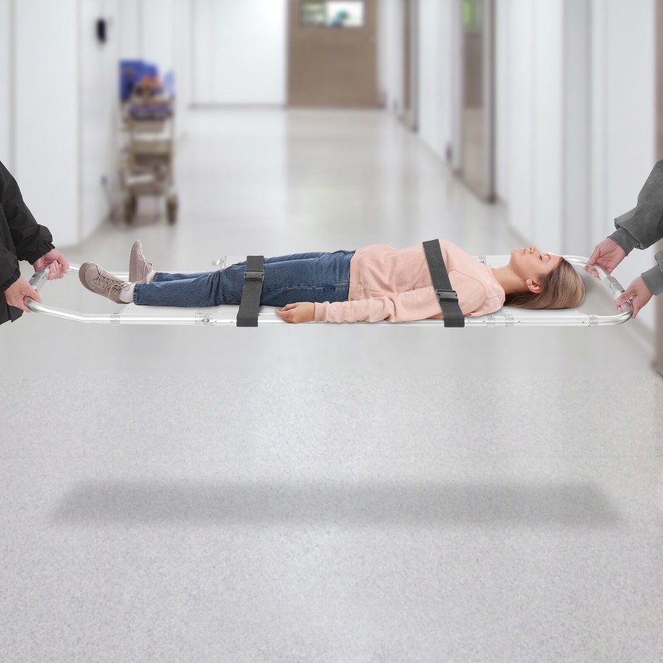 Foldable Stretcher, Portable Stretcher w/ Adjustable Length, Patient Transport | eBay