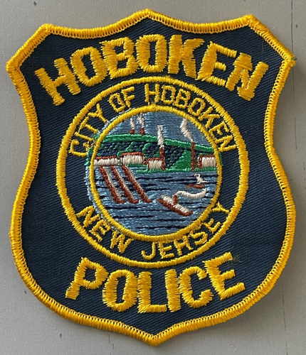Vintage HOBOKEN POLICE Embroidered Patch City Of Hoboken, New Jersey ...