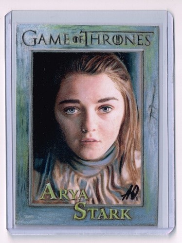 2014 ACEO Sketch Card GAME OF THRONES Anya Stark 1/1 | eBay