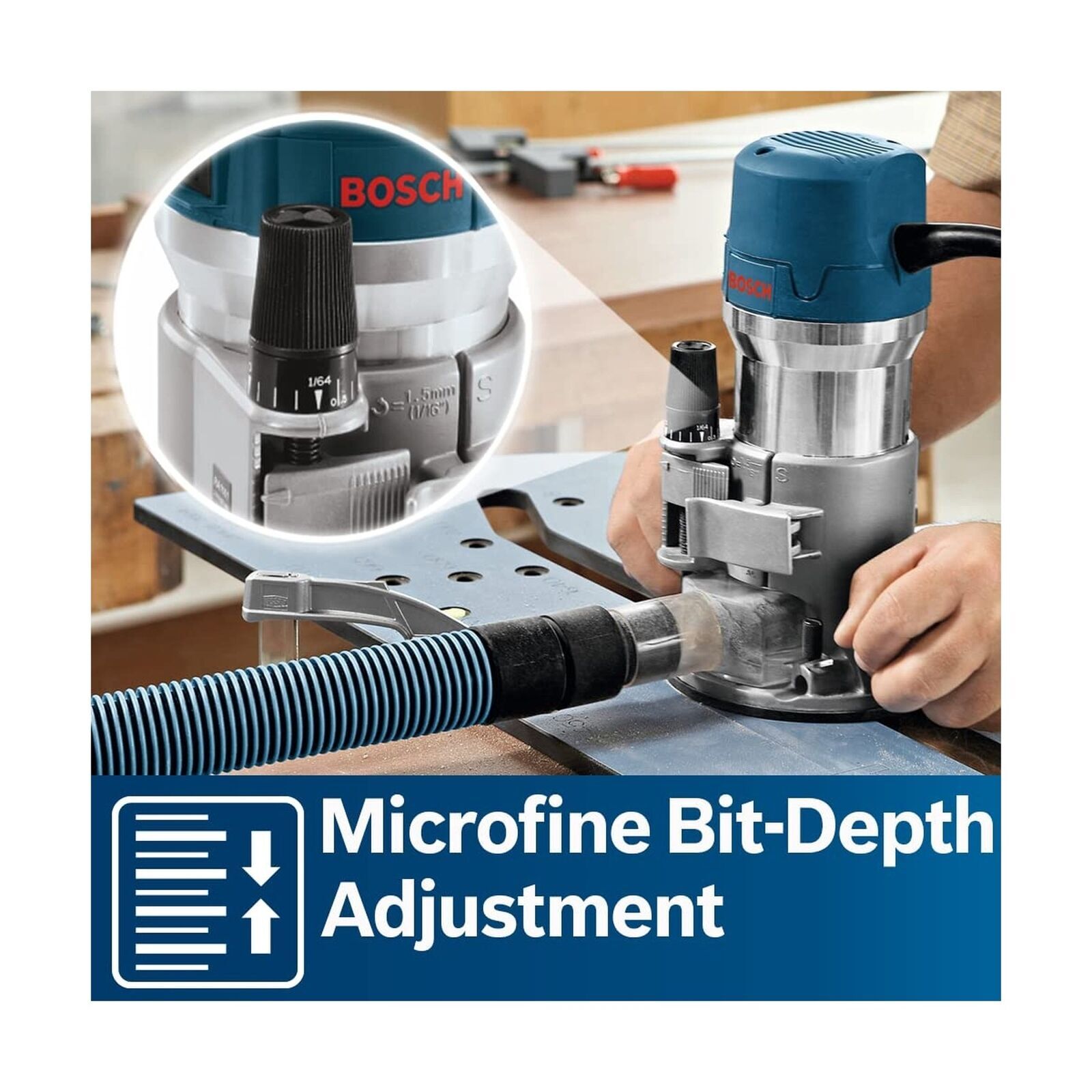 Bosch 1617EVS 2.25 HP Electronic Fixed Base Router for sale online | eBay