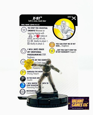 Marvel Heroclix X-51 #057 w/ Card Earth X Set | eBay