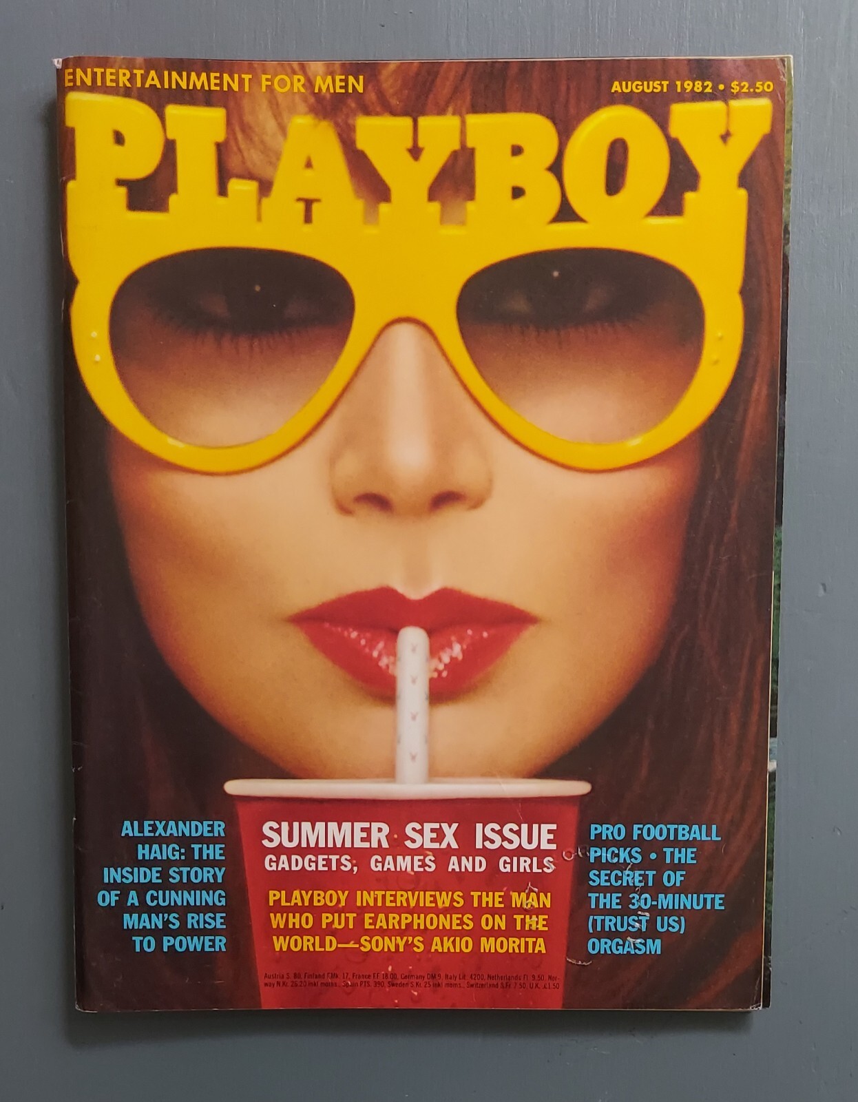 1982 Playboy x 5 issues Arthur C Clarke Robin Williams Adult Vintage ...