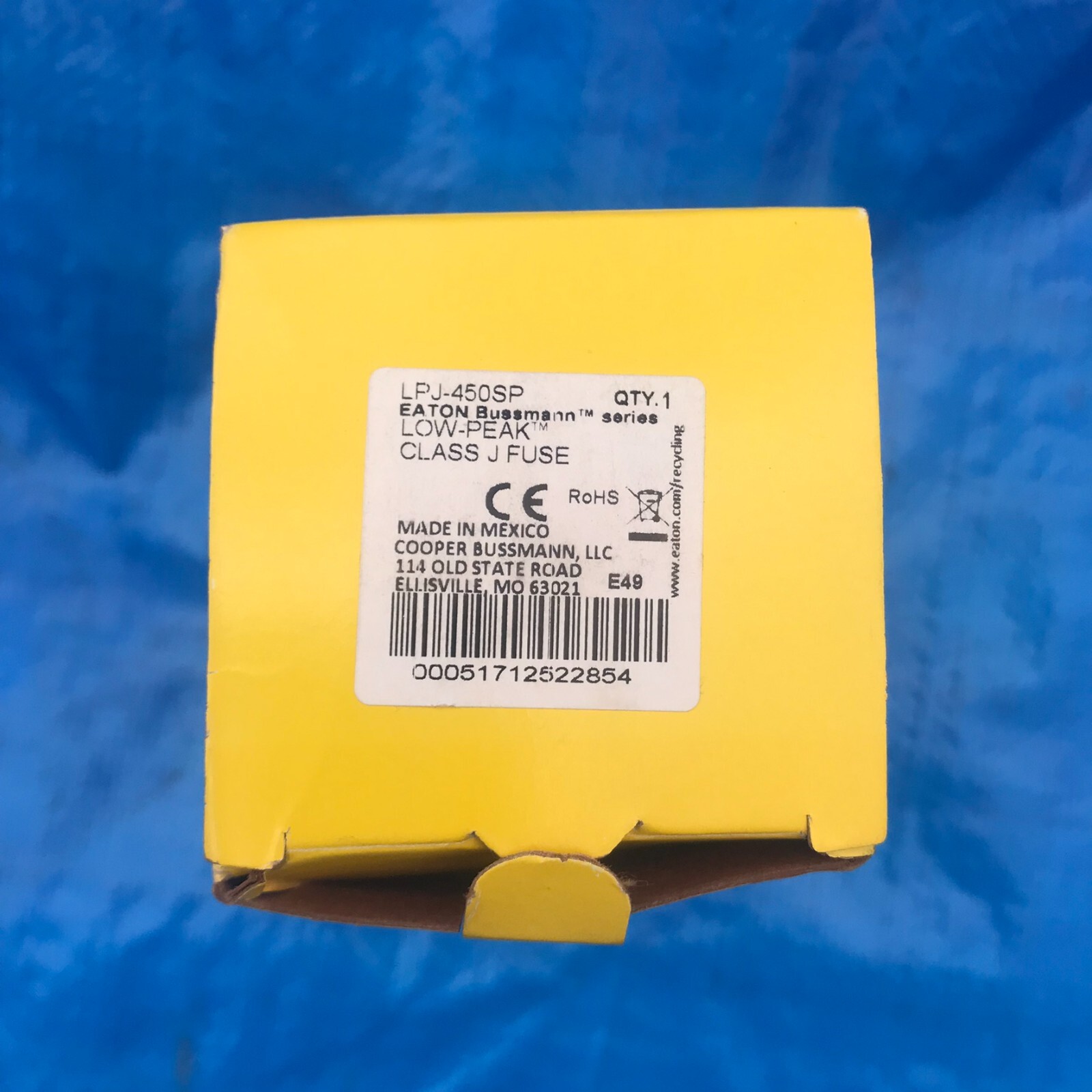 Bussmann LPJ-450SP 450A Fuse Class J 600 Vac 300 Vdc Time Delay/Current ...