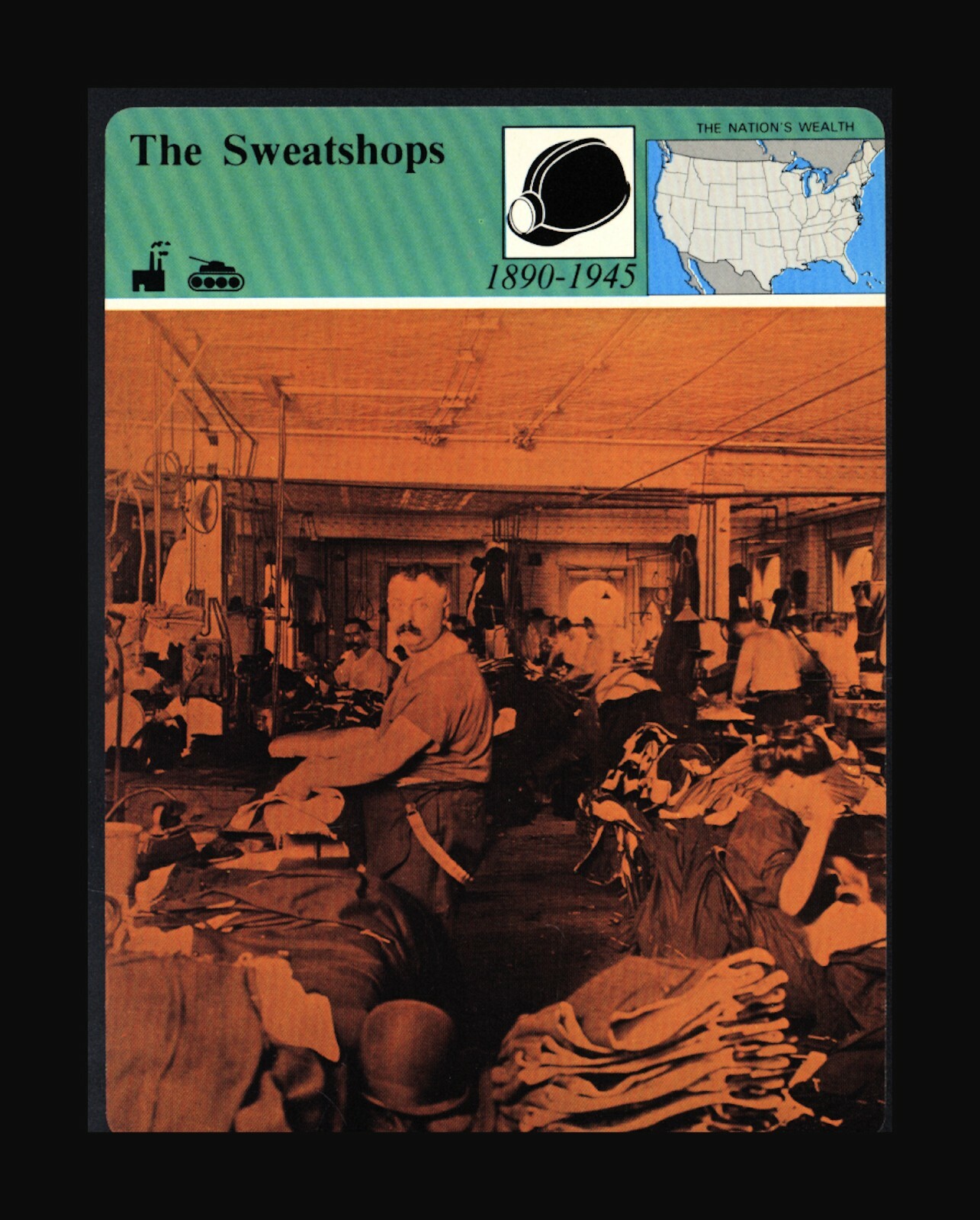 1979 Panarizon "The Sweatshops" Nations Wealth Story of America Card | eBay