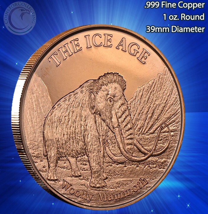 "ICE AGE Set" 1oz .999 Copper Rounds 5 Designs | eBay