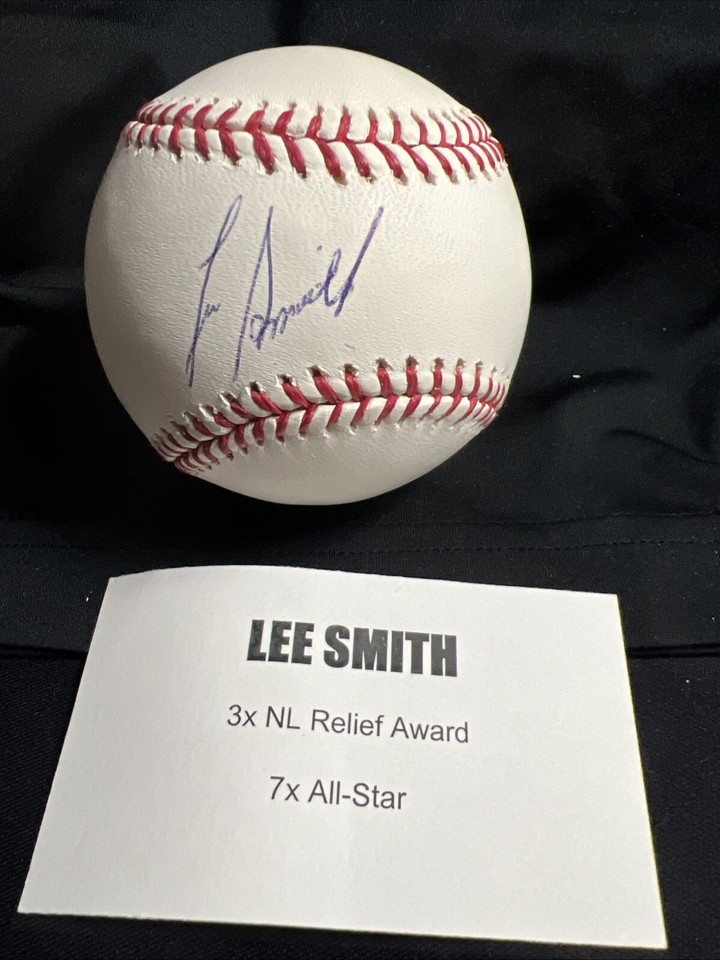 LEE SMITH Signed Rawlings Baseball MLB - TRISTAR Authentication! Wow ...