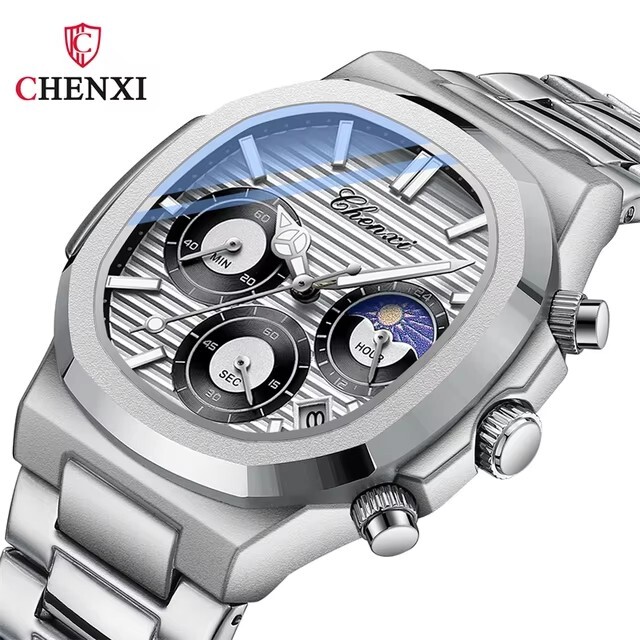 CHENXI Men Watch Luminous Chronograph Wristwatch Business Male Quartz Date Watch | eBay