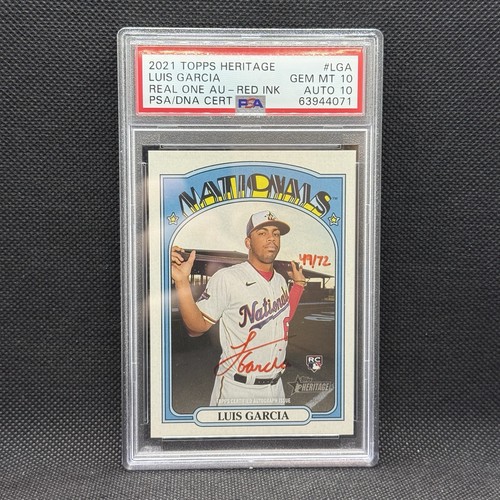 Luis Garcia 2021 Topps Heritage Real One Autographs #ROA-LGA Red Ink ...