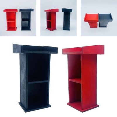 1:12 Dollhouse Wooden Lectern DIY Craft Simulation Mini Desk Dollhouse ...