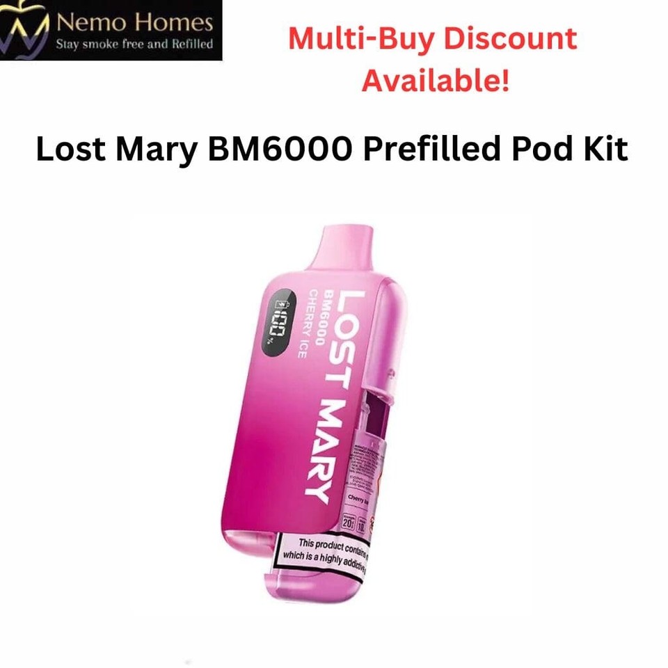 Lost Mary BM6000 Prefilled Pod Kit & Refill Pack | 6k Device + Optional ...