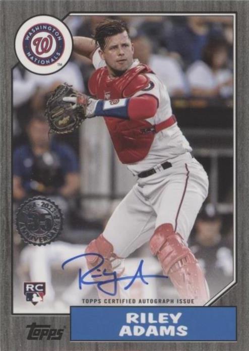 2022 Topps Series 2 - 1987 Topps Baseball Autographs Riley Adams #87BA ...