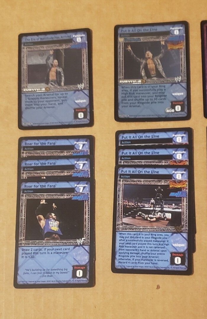 WWE Raw Deal CCG Matt Hardy Ultra Rare Foil 20 Card Lot Backlash SS3 V1 ...