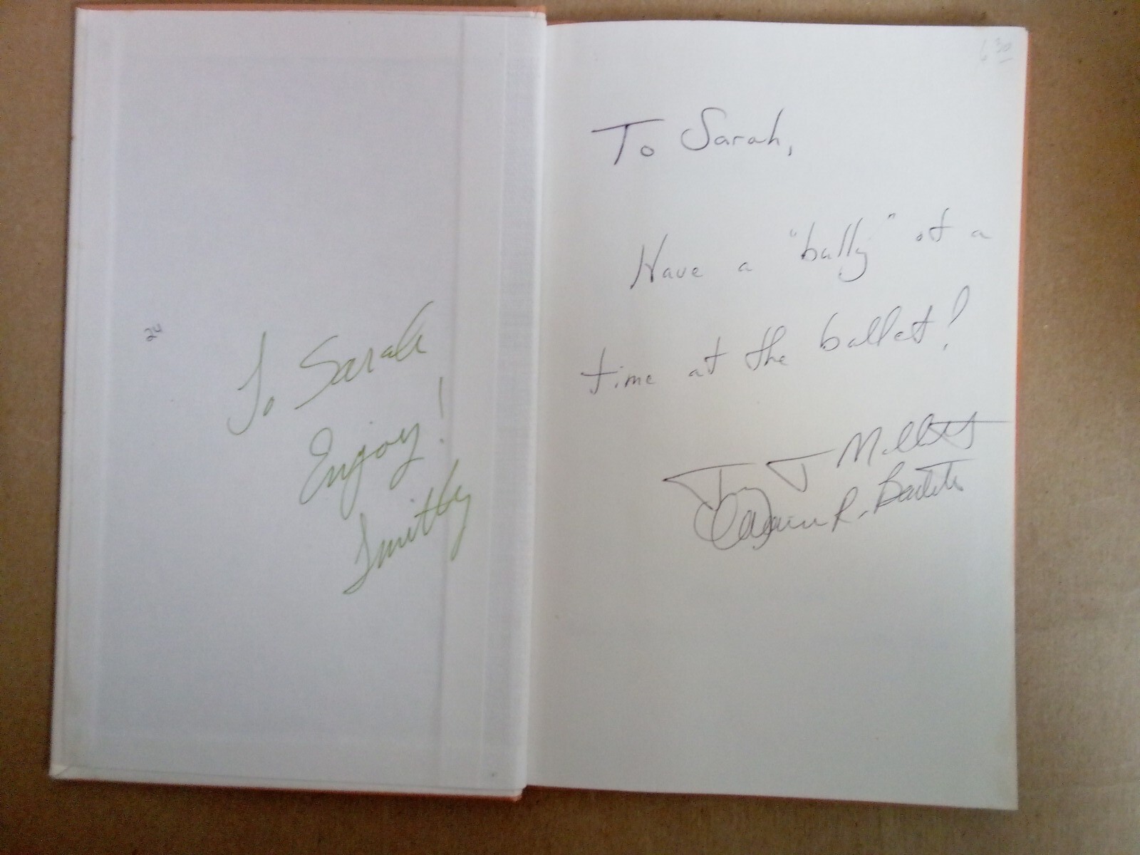 A Bellyful of Ballet by Jerry J. Mallett and Marian R. Bartch Autographed | eBay