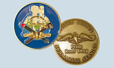 NAVY SUBMARINE BASE PEARL HARBOR PRIDE RUNS DEEP CHALLENGE COIN | eBay