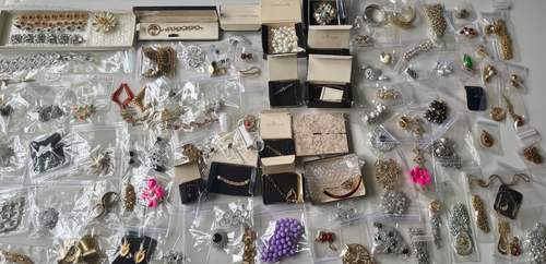 Lifetime 107pc ALL Sarah Coventry Vintage Estate Rhinestone Jewelry Lot ...