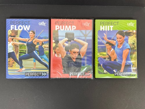 Cathe Friedrich's Perfect HIIT, FLOW & PUMP Workout DVDs Lot Of 3 | eBay