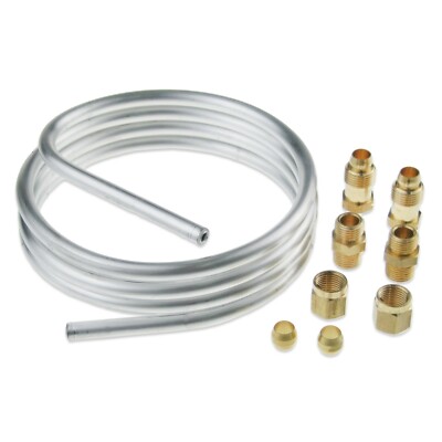 GAS PILOT TUBE KIT 6mm ALUMINIUM TUBING NUTS & OLIVES NAT LPG BURNER 1 ...
