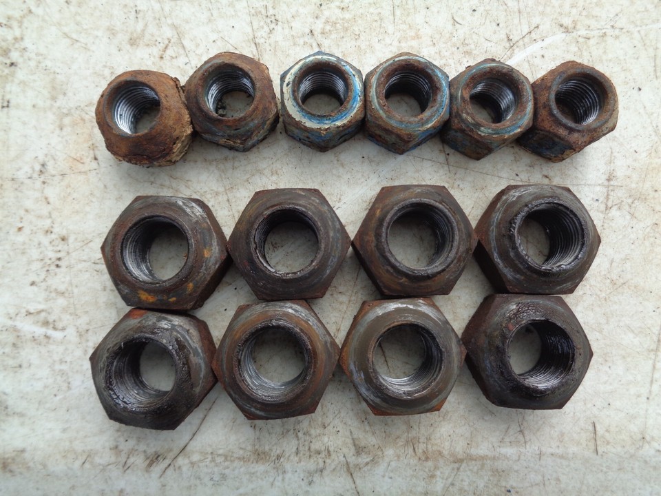 Ford Tractor 600-800 Rear Wheel Retainer Nuts (8) Front Wheel Retainer ...