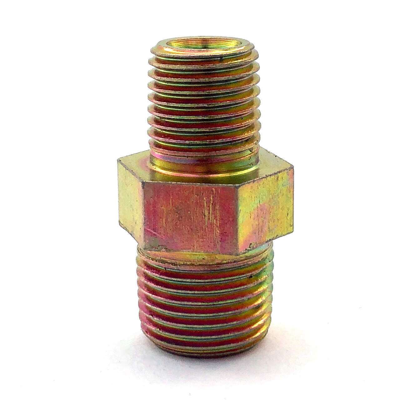 3/8" Male Pipe x 1/4" Male Pipe Hex Nipple Hydraulic Fitting | 5404-06 ...
