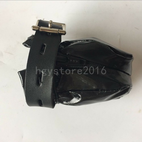 Leather Scrotum Pouch Bag Binding Restraint Male Chastity Belt Device ...