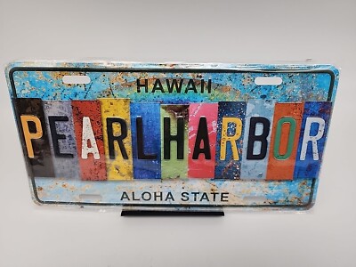 Hawaii ⭐️ Souvenir License Plate ⭐️ PEARL HARBOR ⭐️ NEW!! | eBay