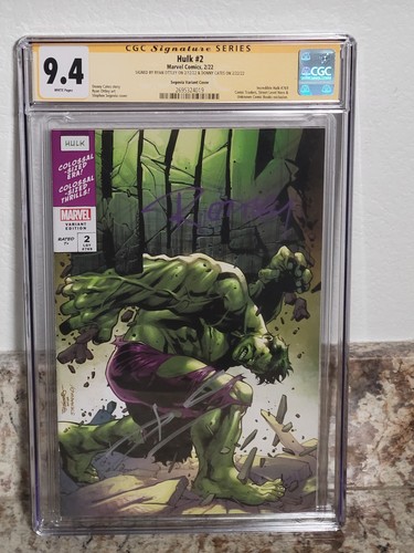 Hulk #2 Marvel 2022 CGC 9.4 Signed by Donny Cates & Ryan Ottley Variant ...