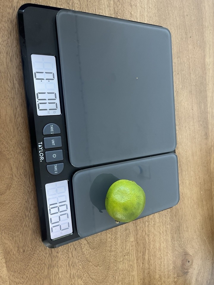 Taylor Dual Platform Food Kitchen Scale, Digital Grams and Ounces. 15 ...